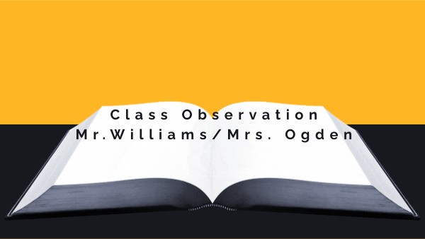 Mr. Williams/Mrs. Ogden