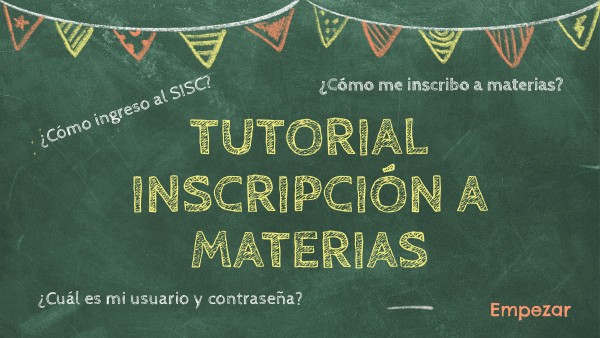 Tutorial inscripción a materias | Genially