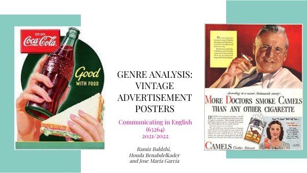 Genre Analysis: Vintage Advertisement Posters | Genially