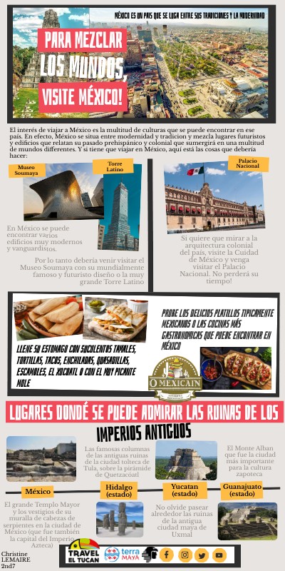 Para mezclar los mundos, visite México!