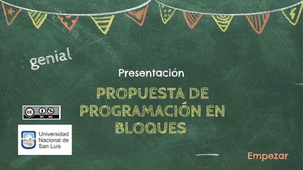PRESENTACIÓN programación en bloques | Genially