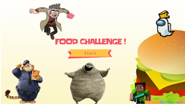Yummy challenge | Genially