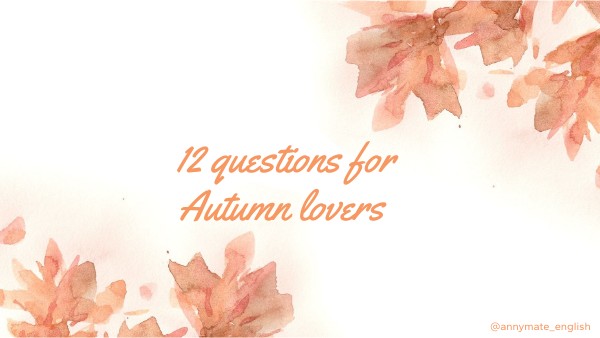 Mini autumn speaking | Genially