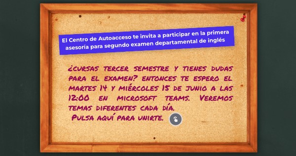 Asesorías de inglés, cuarto semestre