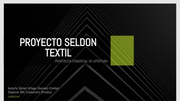Nuevo Proyecto Seldon Textil | Genially