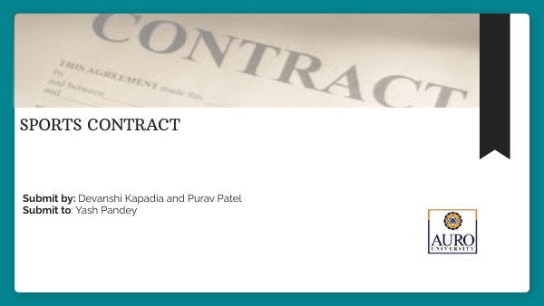 Sports Contract