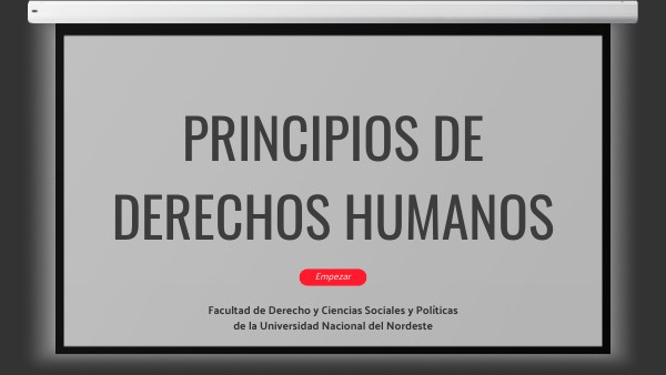 Principios de DDHH