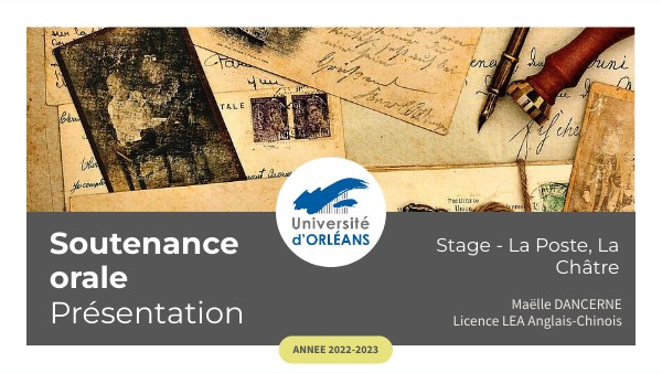 SOUTENANCE ORALE
