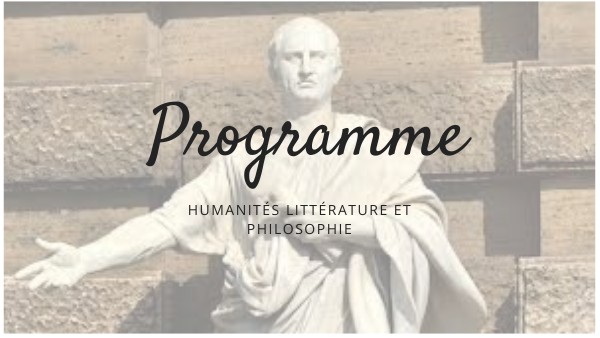 Programme HLP 1ère