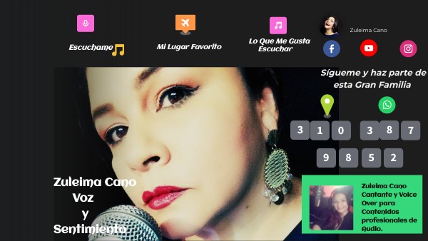 Zuleima Cano Voz y Sentimiento