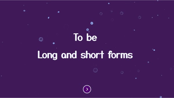 To be_long and short forms | Genially