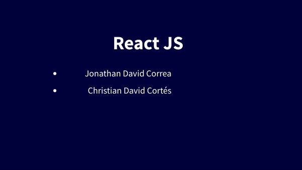 React js | Genially