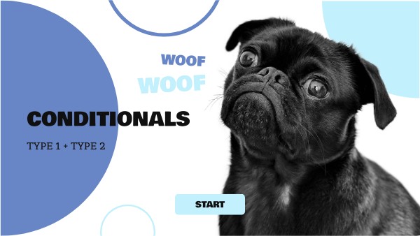 conditionals TYPE 1/ TYPE 2 B1 | Genially