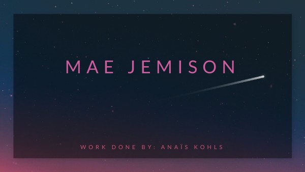 Mae Jemison presentation