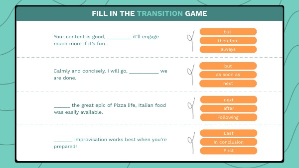 Transition Sort | Genially