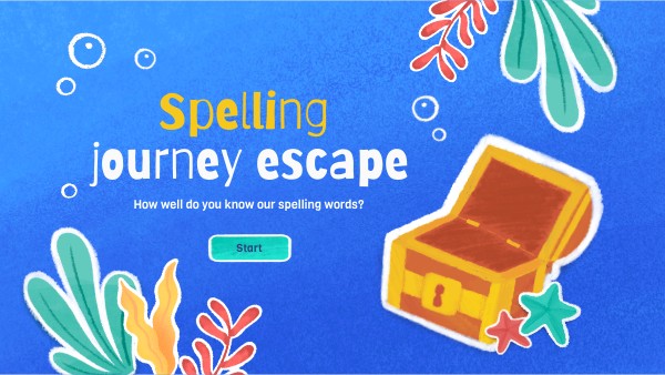 Spelling Escape | Genially