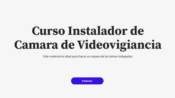 QUIZ CCTV BÁSICO | Genially