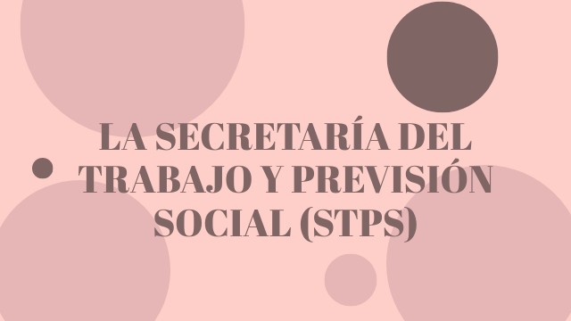 PRESENTACIÓN- STPS