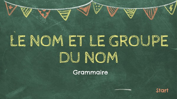 Le nom et le groupe du nom