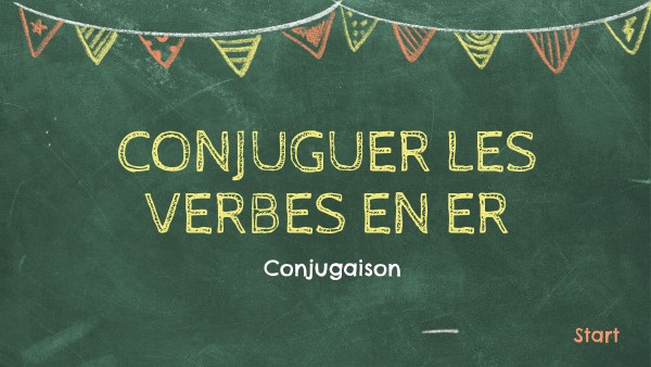 Conjuguer les verbes en ER