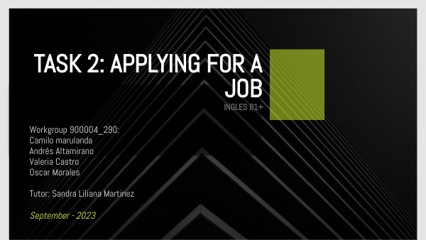 Applying for a job | Genially