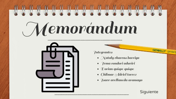memorandum | Genially