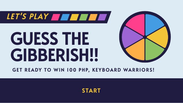 Gibberish Game | Genially