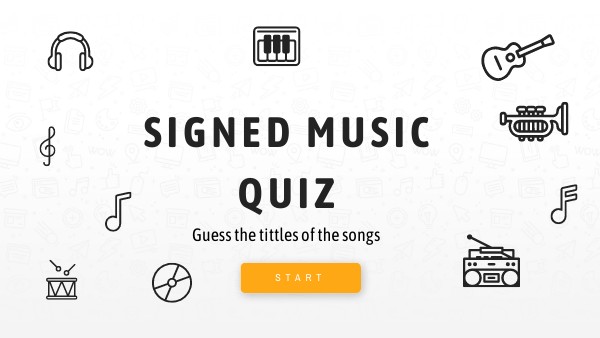 Music signed quizz