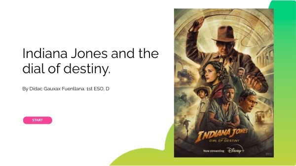 Indiana Jones and the dial of destiny English work.