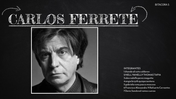 BITACORA 5 CARLOS FERRETE