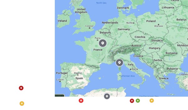 2021 Major Forest Fires in Project Countries