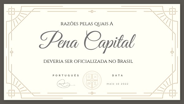 Pena capital Brasil