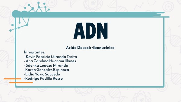 PRESENTACIÓN ADN