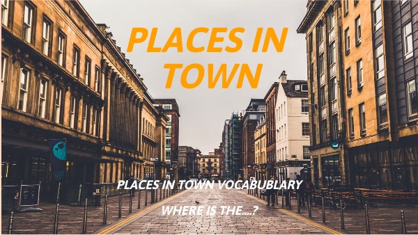 Places Around Town Vocabulary-PPT | Genially