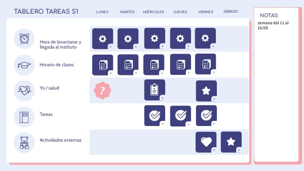 TABLERO TAREAS | Genially