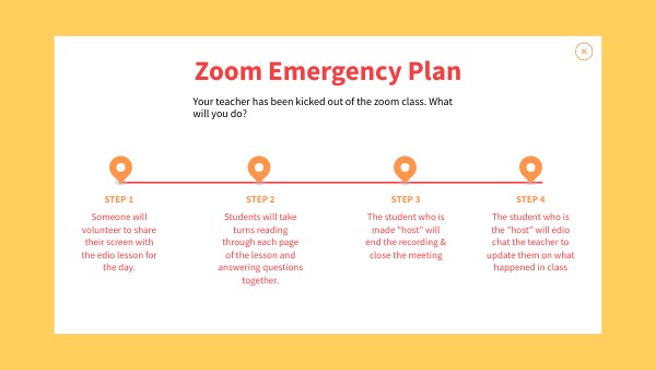 Zoom Emergency Plan