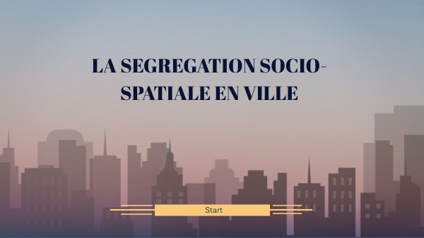 EMC ségrégation socio-spatiale