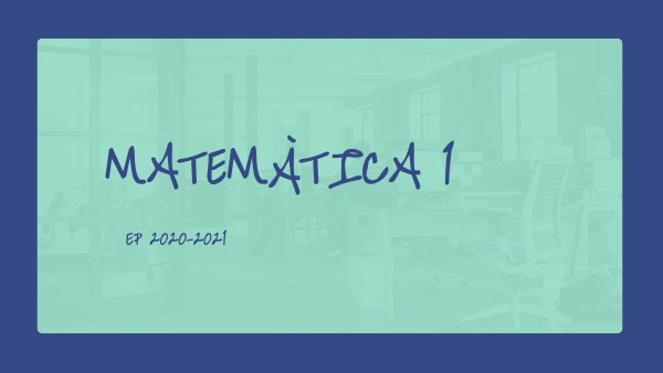 MATEMÀTICA 1 CON VIDEOS EXPLICATIVOS.