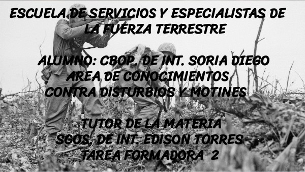 DISTURBIOS Y MOTINES | Genially