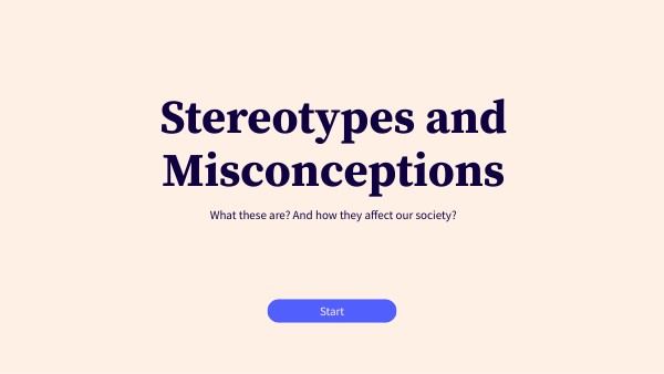 Stereotypes and Misconceptions | Genially