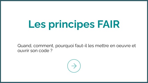 Les principes FAIR