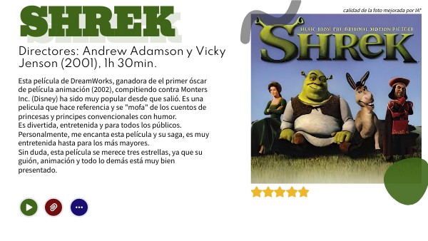 Reseña de Shrek | Genially