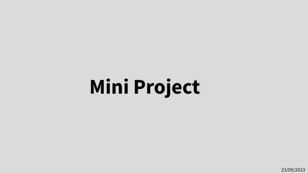 Mini Project | Genially