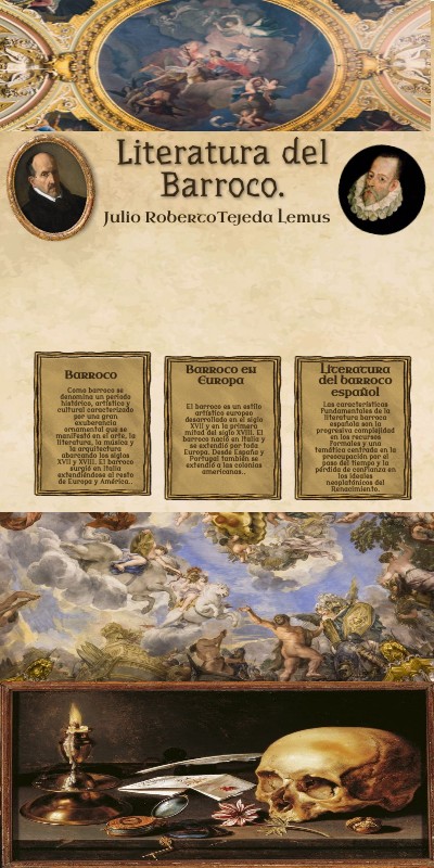 Infografia de la Literaura de Barroco | Genially