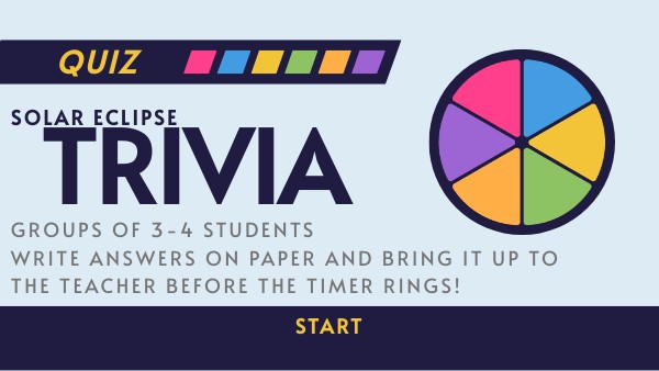 Solar Eclipse Trivia | Genially