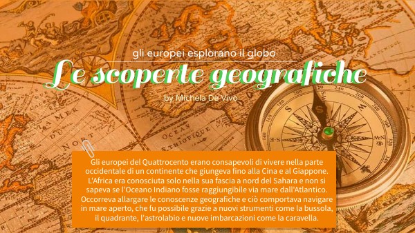 Le scoperte geografiche-Michela De Vivo | Genially