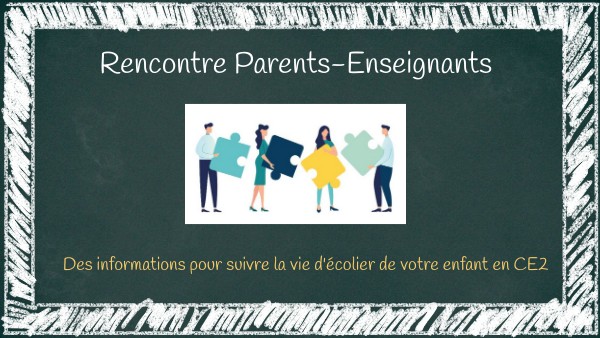 Rencontre parents enseignants 09.09.22