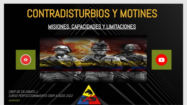 CONTRADISTURBIOS Y MOTINES | Genially