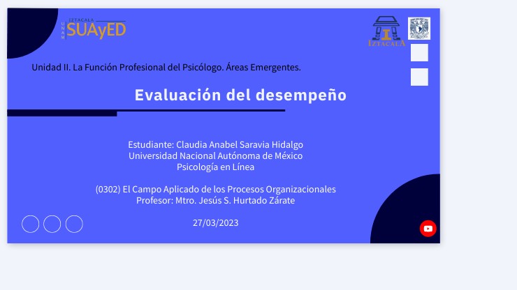 Evaluación del desempe