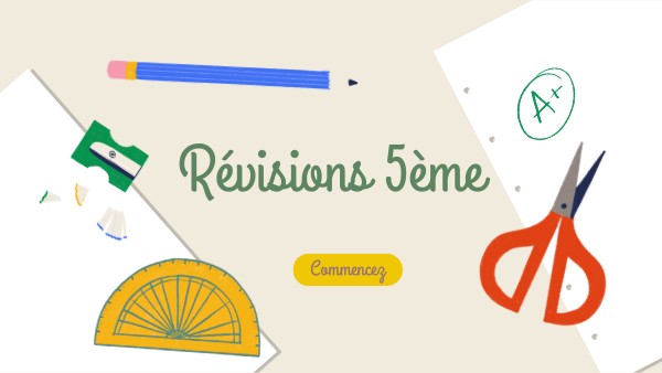Copie - Révisions 5e | Genially